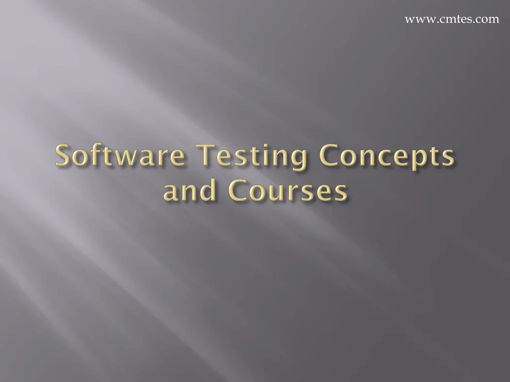 PPT - software testing training in chennai PowerPoint Presentation ...