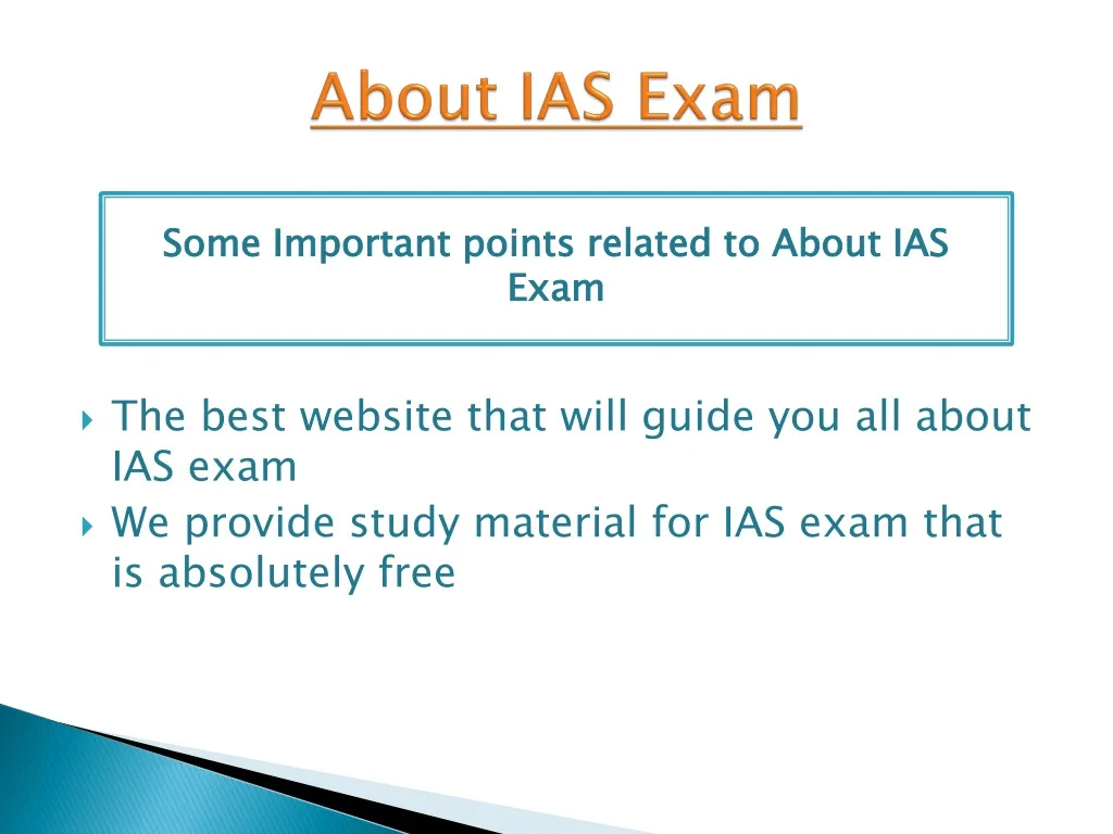 PPT - About IAS exam PowerPoint Presentation, free download - ID:1369817