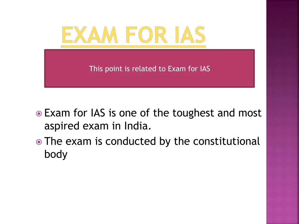 PPT - Important Points for preparation of exam for IAS PowerPoint ...