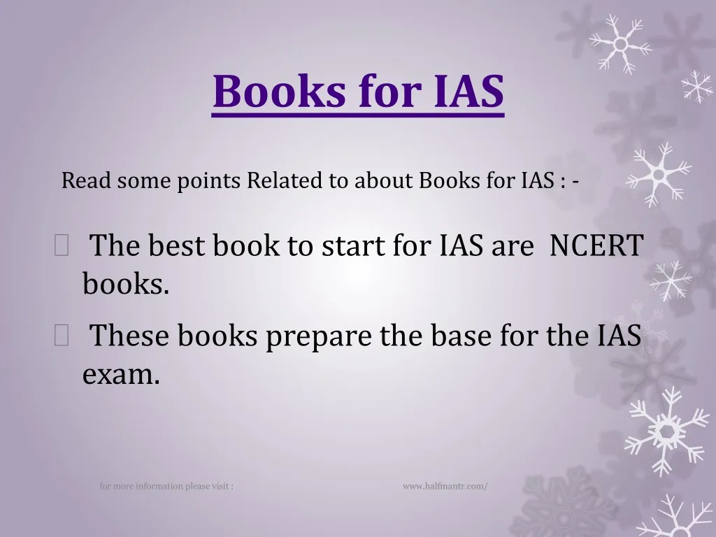 PPT - The best books for IAS PowerPoint Presentation, free download ...