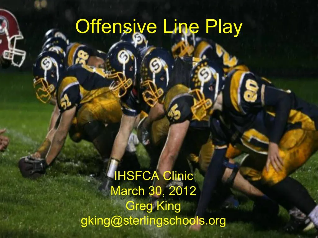 PPT - Offensive Line Play PowerPoint Presentation, free download - ID ...