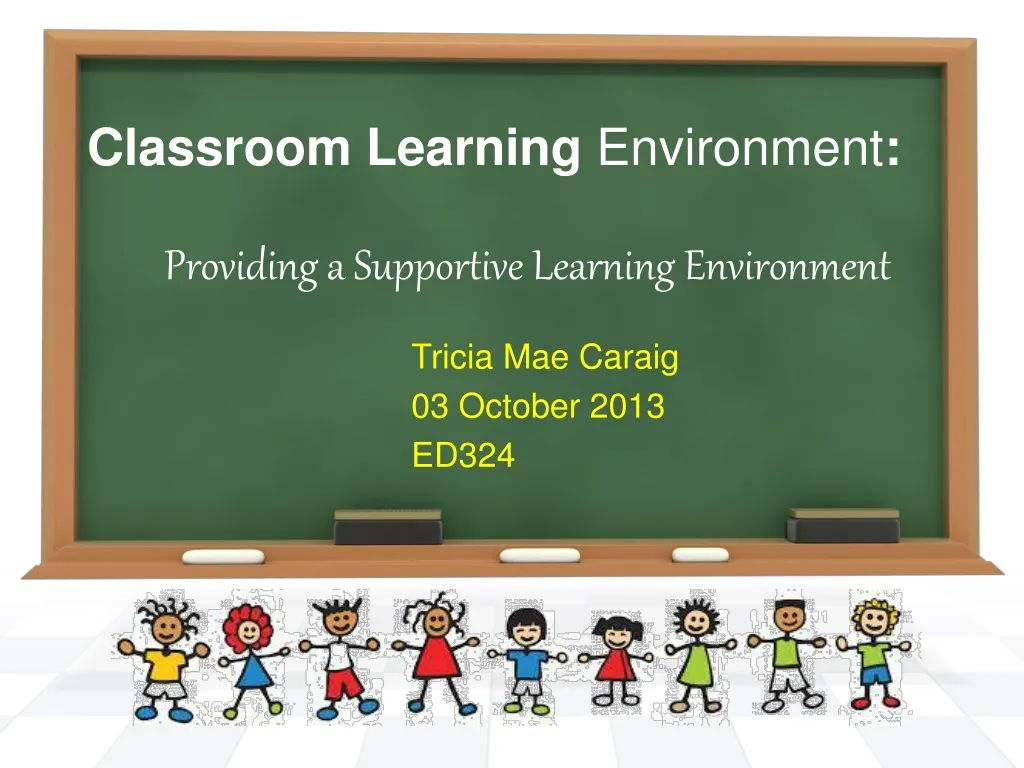 PPT - Supportive Learning Environment PowerPoint Presentation, free ...