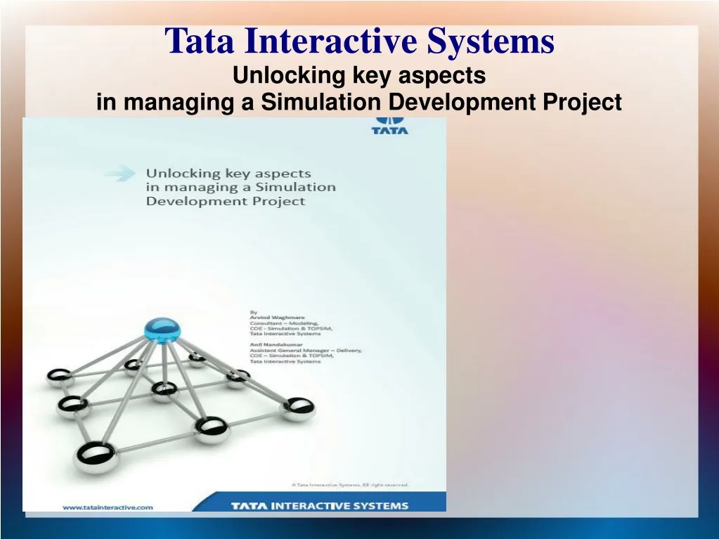 PPT - Unlocking key aspects in managing a Simulation Development ...