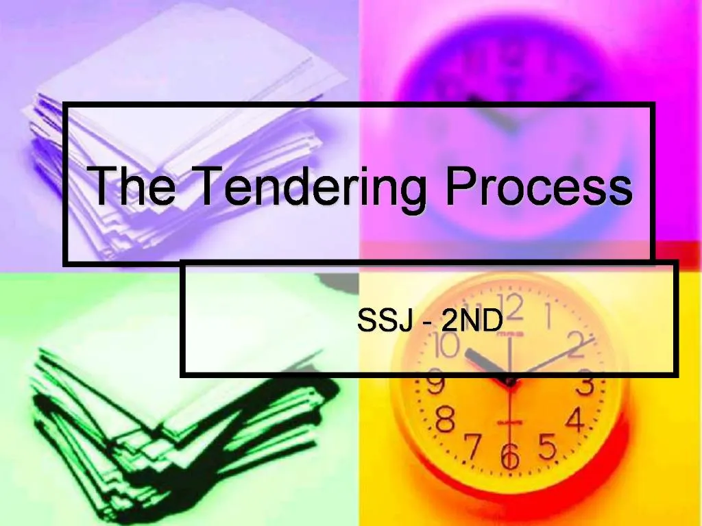 PPT - The Tendering Process PowerPoint Presentation, free download - ID ...