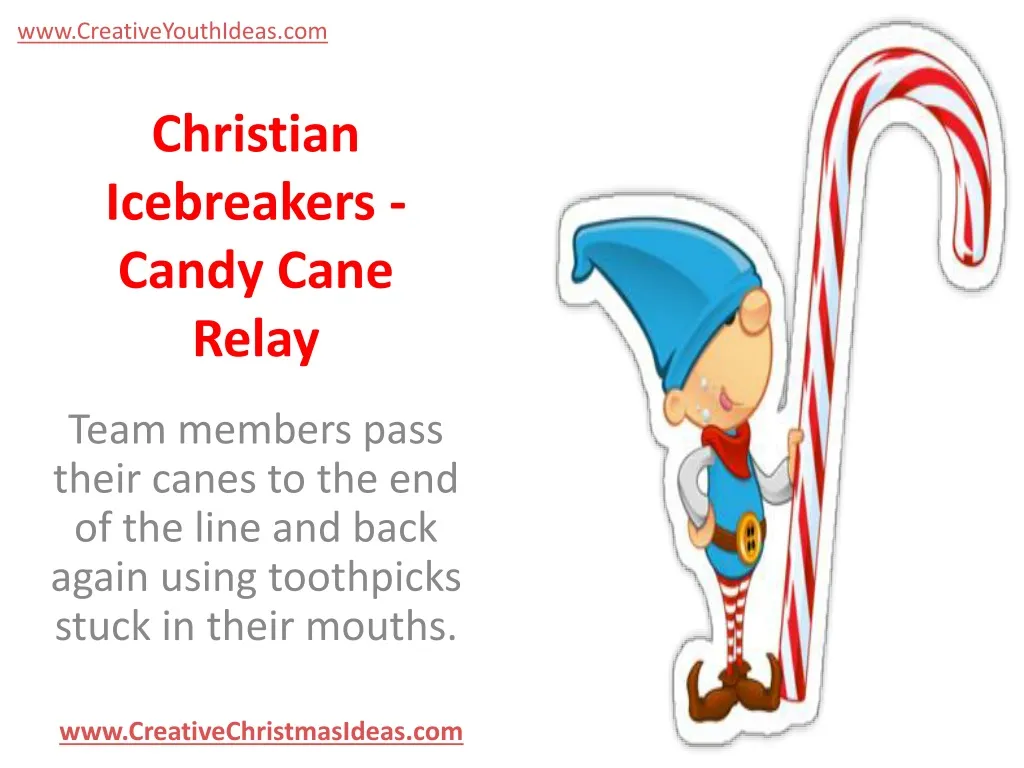 PPT - Christian Icebreakers - Candy Cane Relay PowerPoint Presentation ...