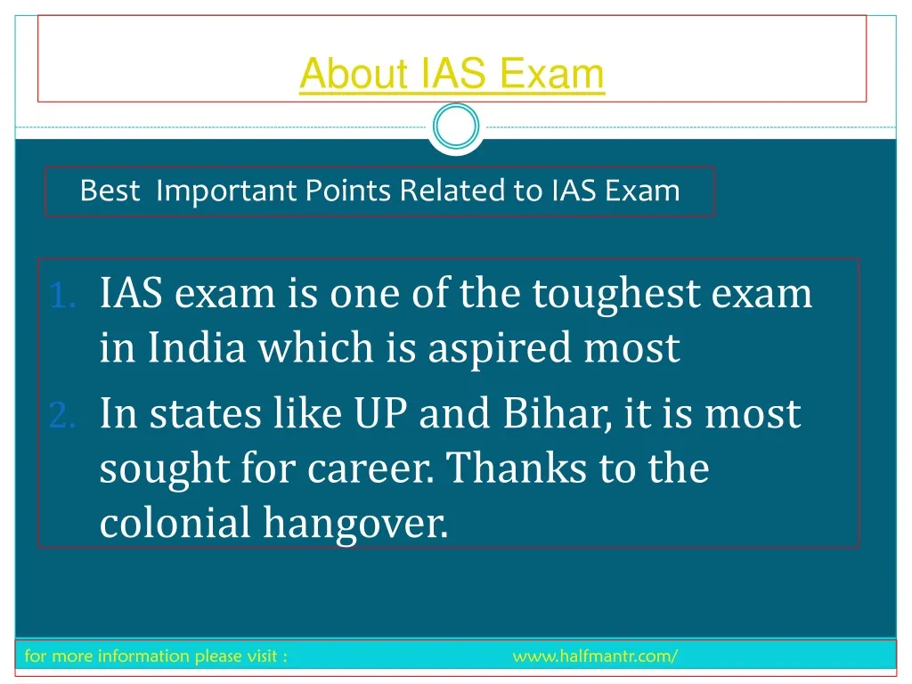 PPT - We make you fully aware About IAS Exam PowerPoint Presentation ...