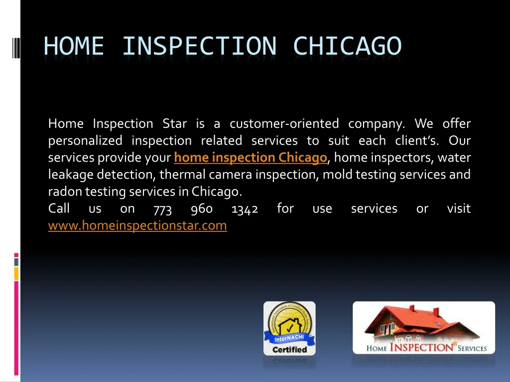 PPT - Home Inspection Services with Customized Option in Chicago ...