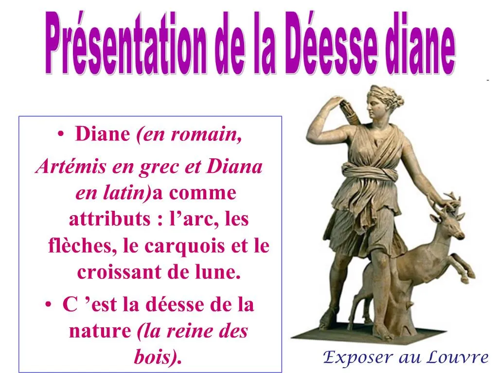 PPT - Pr sentation de la D esse diane PowerPoint Presentation, free ...