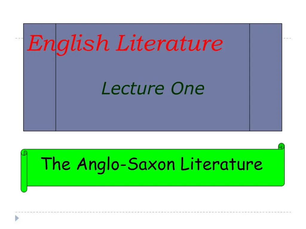 PPT - English Literature PowerPoint Presentation, free download - ID ...