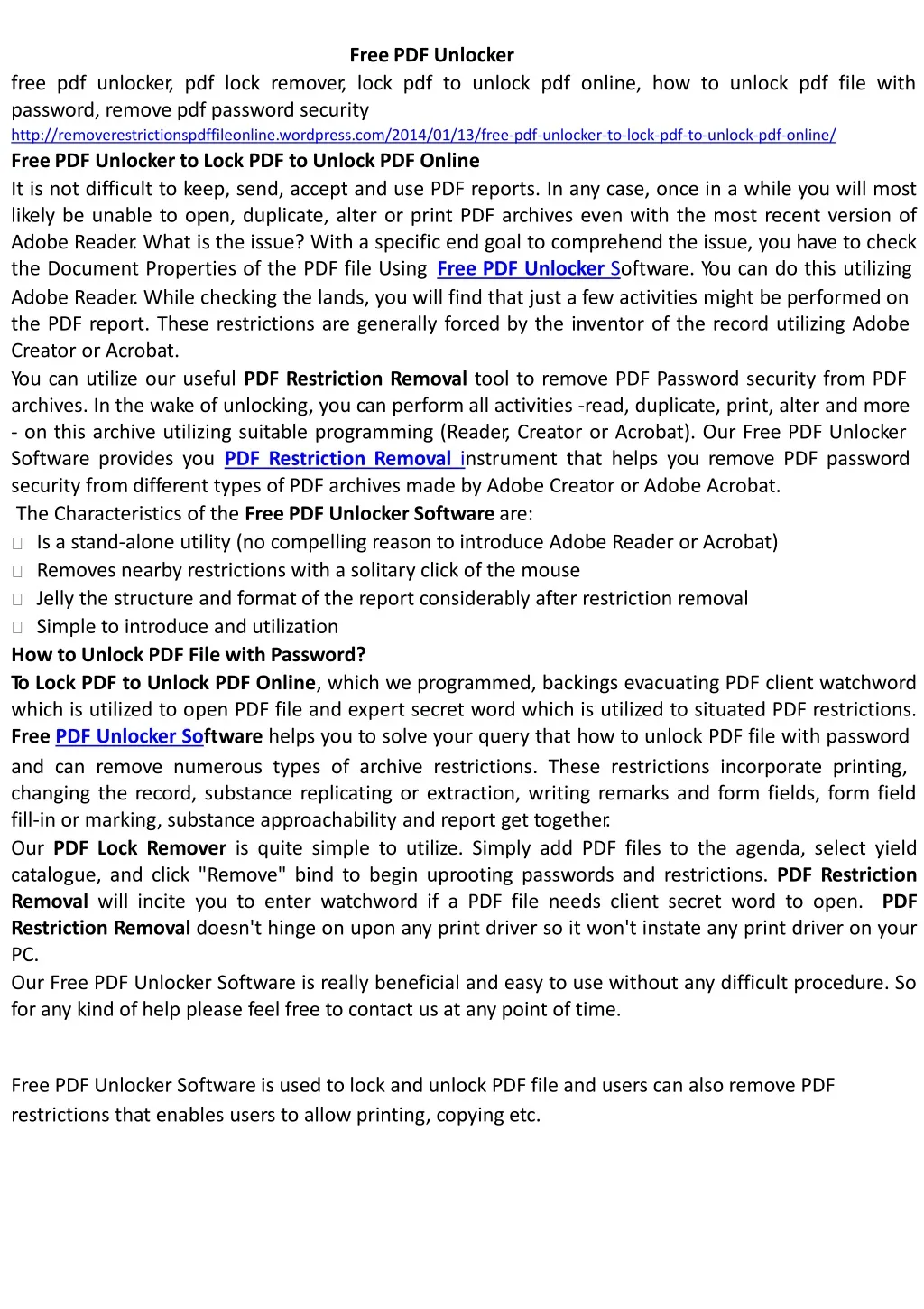 PPT - Free PDF Unlocker to Unlock PDF Files PowerPoint Presentation ...