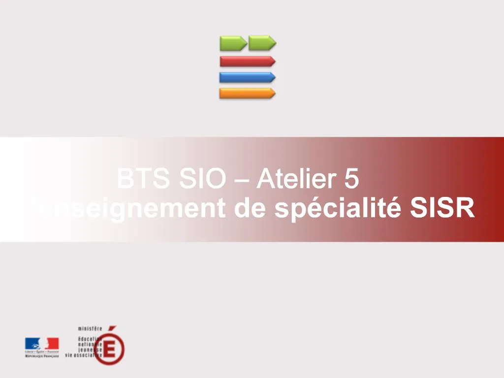 PPT - BTS SIO Atelier 5 L enseignement de sp cialit SISR PowerPoint Presentation - ID:1414282