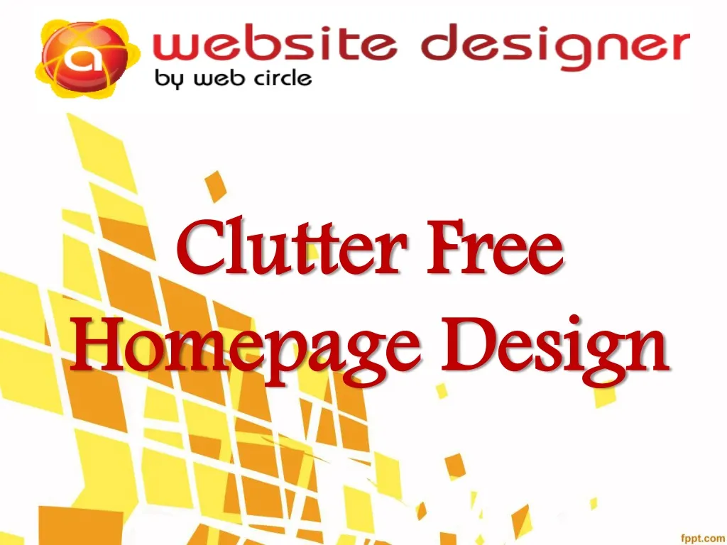 PPT - Clutter Free Homepage Design PowerPoint Presentation, free ...