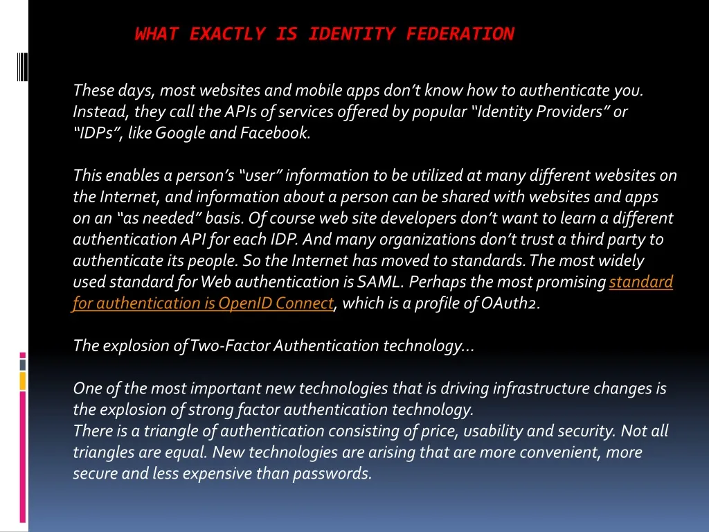 PPT - What Exactly is Identity Federation PowerPoint Presentation, free ...