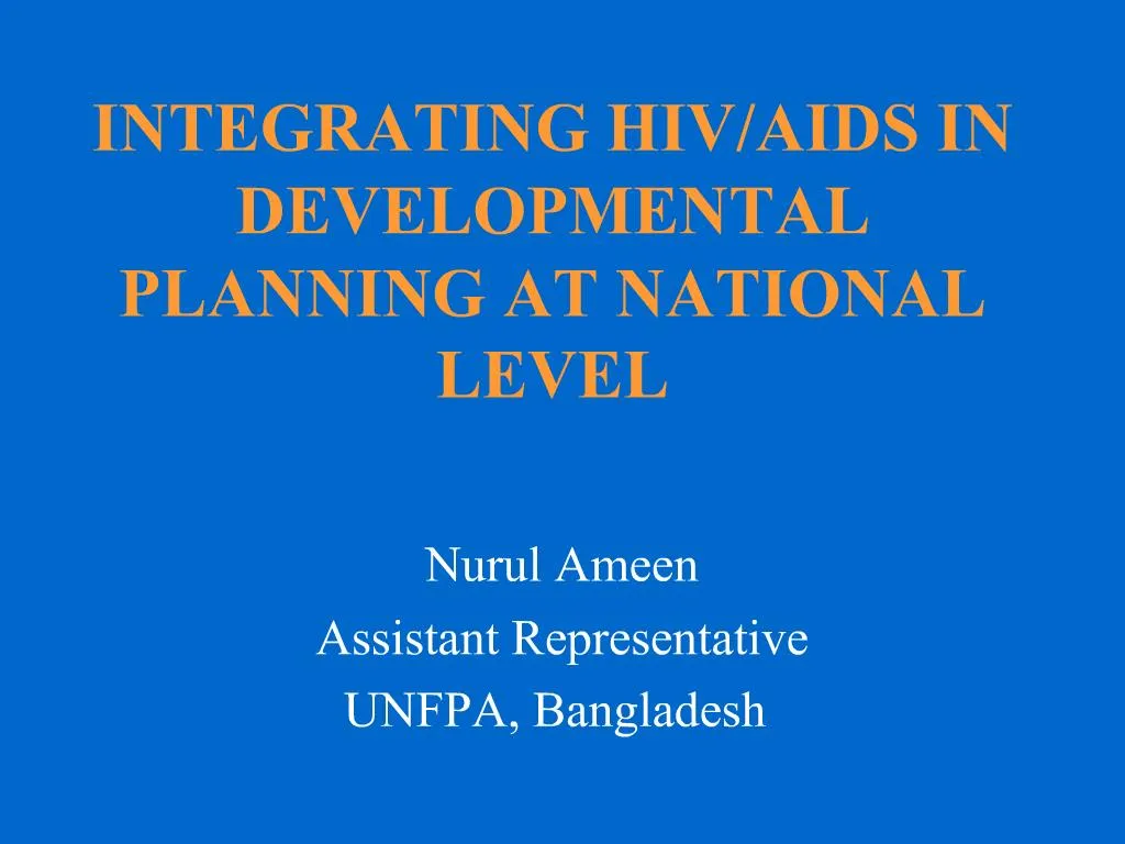 PPT - INTEGRATING HIV PowerPoint Presentation, free download - ID:1416121