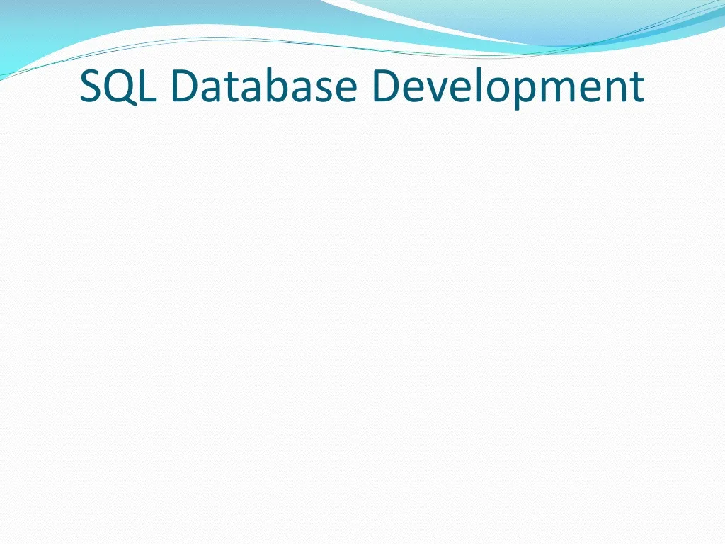 PPT - SQL Database Development PowerPoint Presentation, free download ...
