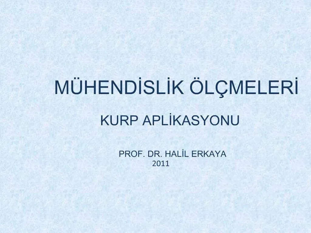 PPT - M HENDISLIK L MELERI PowerPoint Presentation, free download - ID:1424230