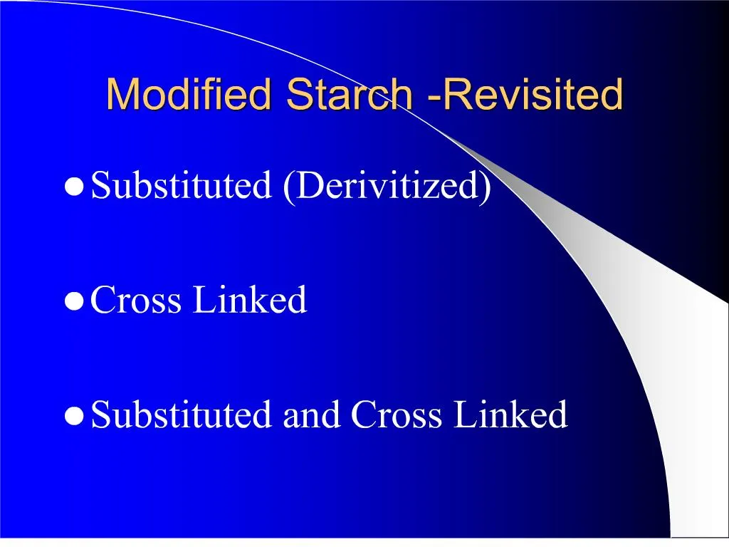 PPT - modified starch -revisited PowerPoint Presentation, free download ...