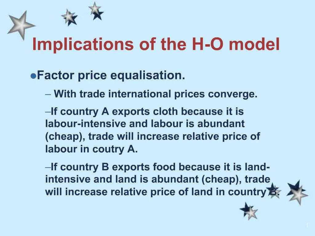 PPT - Implications of the H-O model PowerPoint Presentation, free ...
