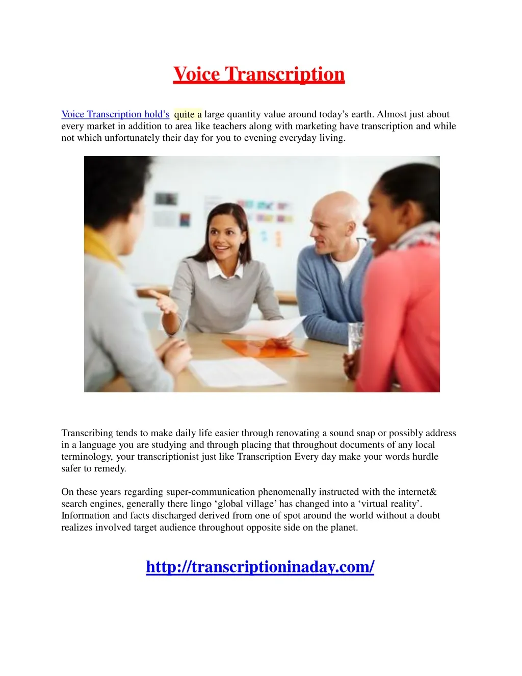 PPT - Voice transcription PowerPoint Presentation, free download - ID ...