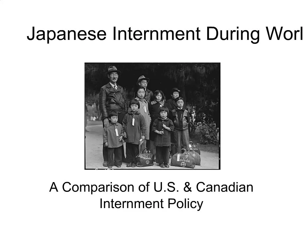 PPT - Japanese Internment During World War II PowerPoint Presentation ...