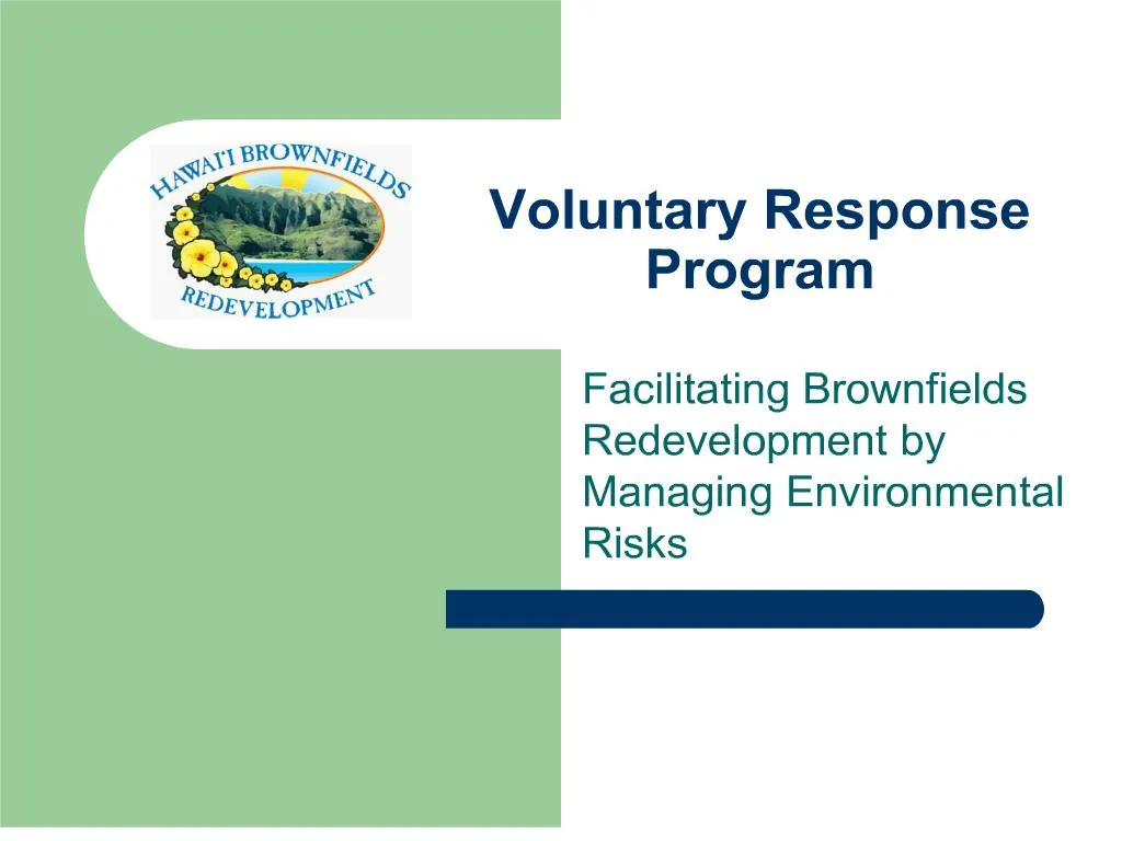 PPT - voluntary response program PowerPoint Presentation, free download ...