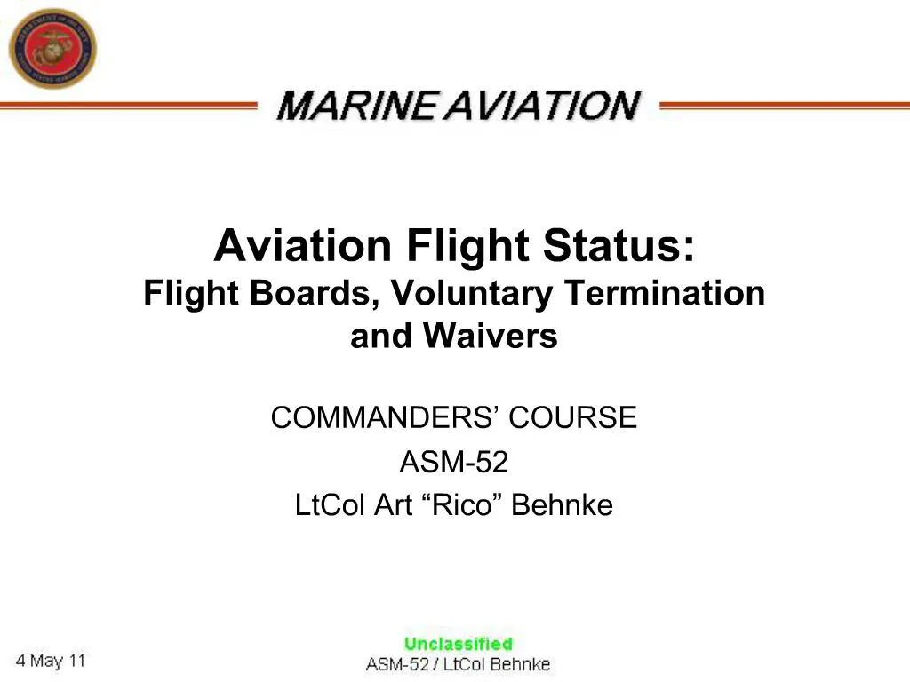 PPT - Aviation Flight Status: Flight Boards, Voluntary Termination and ...