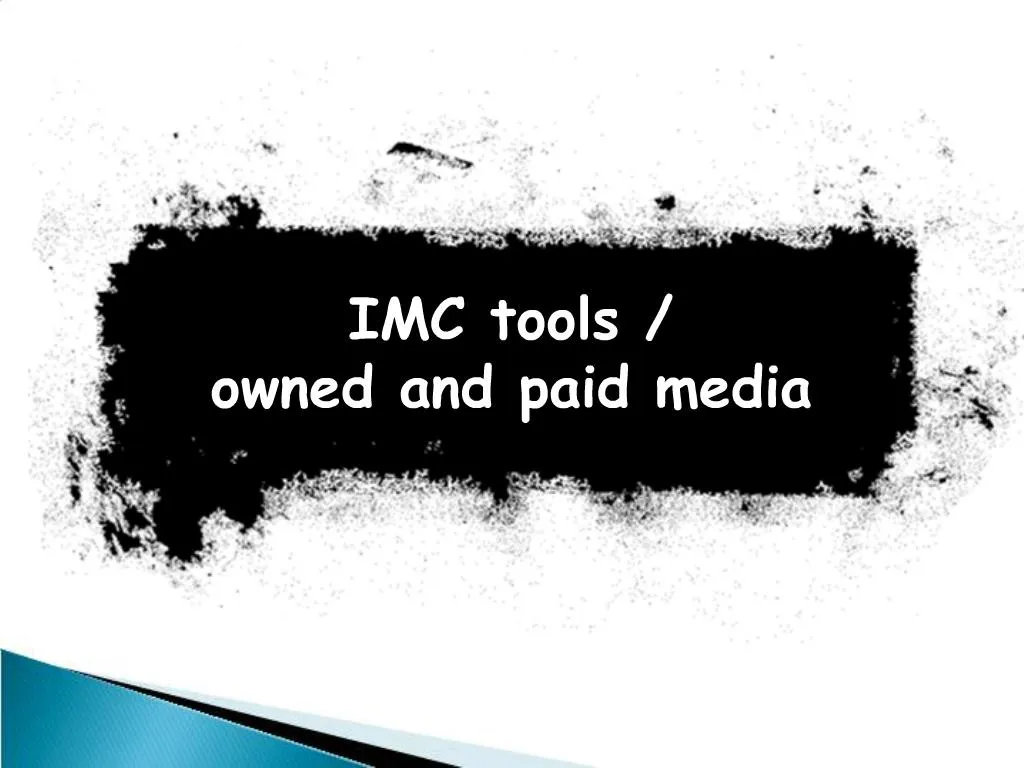PPT - IMC tools PowerPoint Presentation, free download - ID:1451903