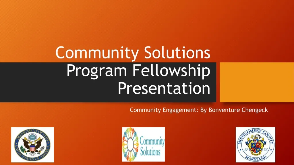PPT - Community Solutions Program Fellowship Presentation PowerPoint ...
