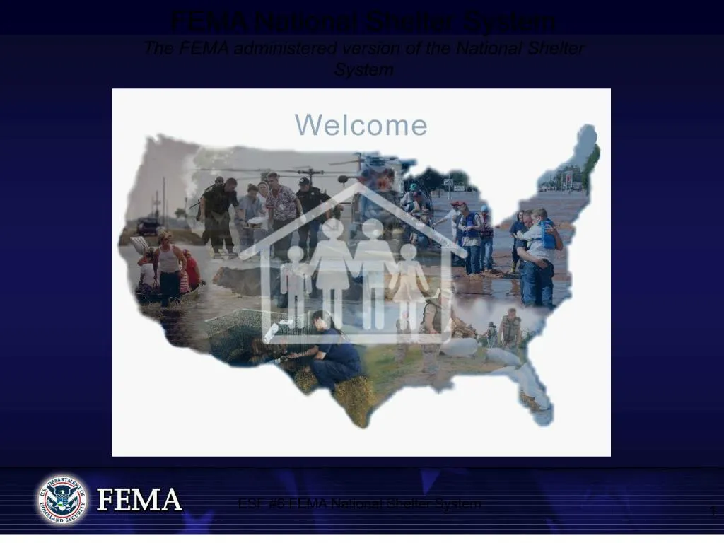 PPT - fema national shelter system the fema administered version of the ...