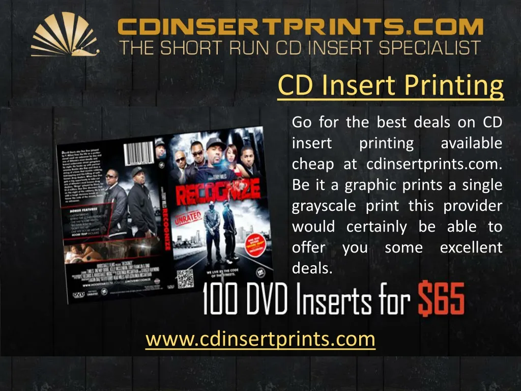 PPT - CD Insert Printing PowerPoint Presentation, free download - ID ...
