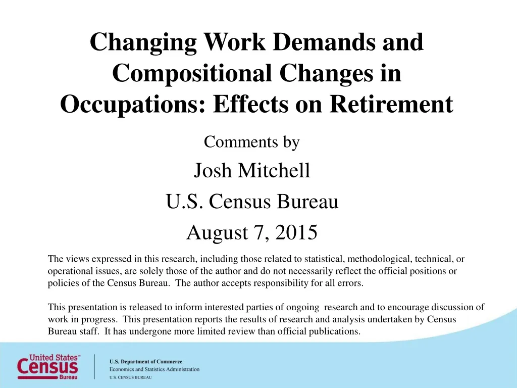 PPT - Changing Work Demands and Compositional Changes in Occupations ...