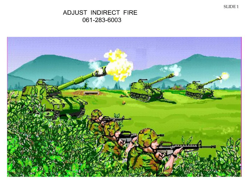 PPT - adjust indirect fire 061-283-6003 PowerPoint Presentation, free ...