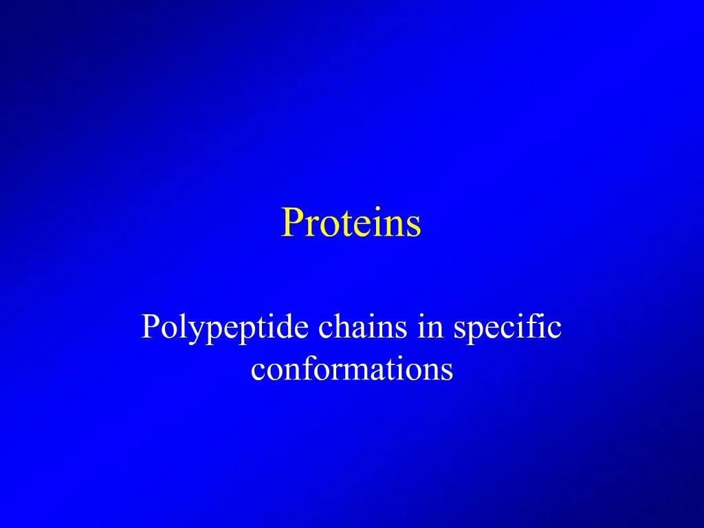PPT - Proteins PowerPoint Presentation, free download - ID:1460394