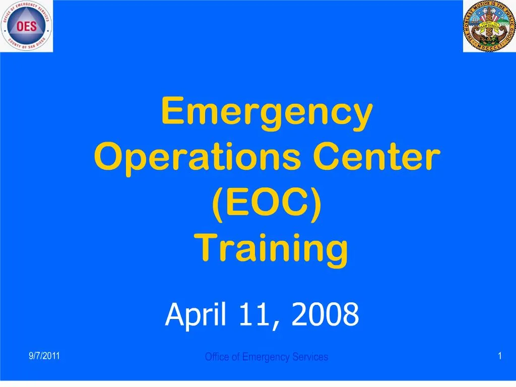 PPT - emergency operations center eoc training PowerPoint Presentation ...