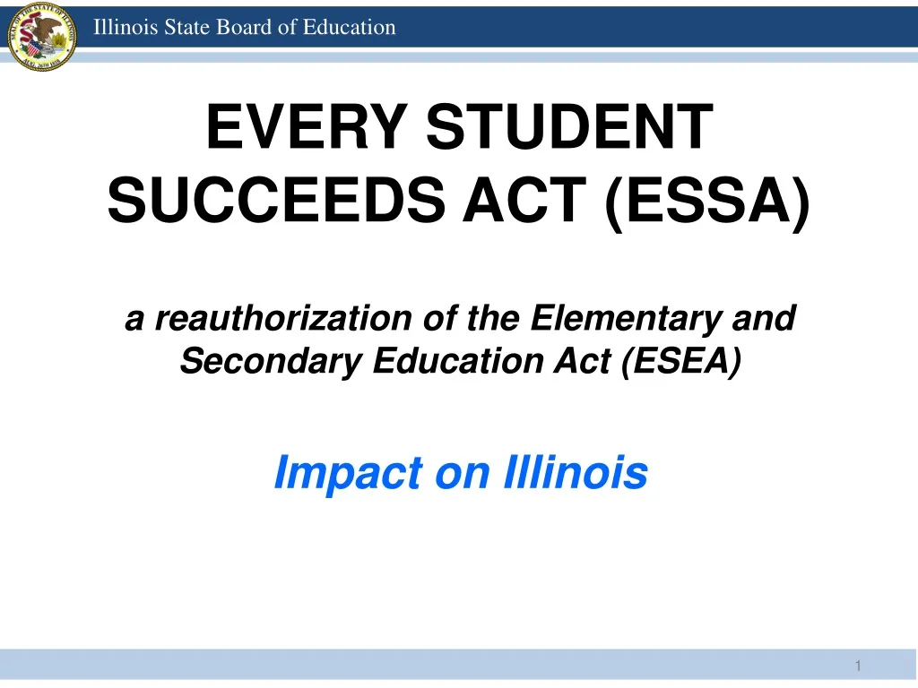 PPT - EVERY STUDENT SUCCEEDS ACT (ESSA) PowerPoint Presentation, free ...