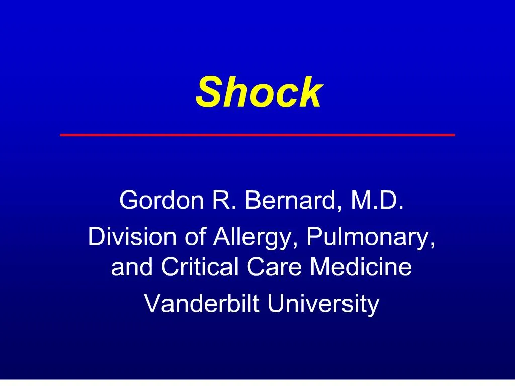 PPT - shock PowerPoint Presentation, free download - ID:146703