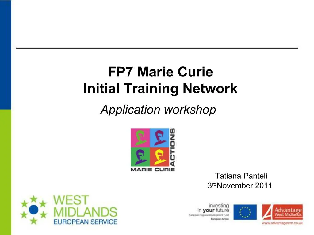 PPT - FP7 Marie Curie Initial Training Network PowerPoint Presentation - ID:1469879