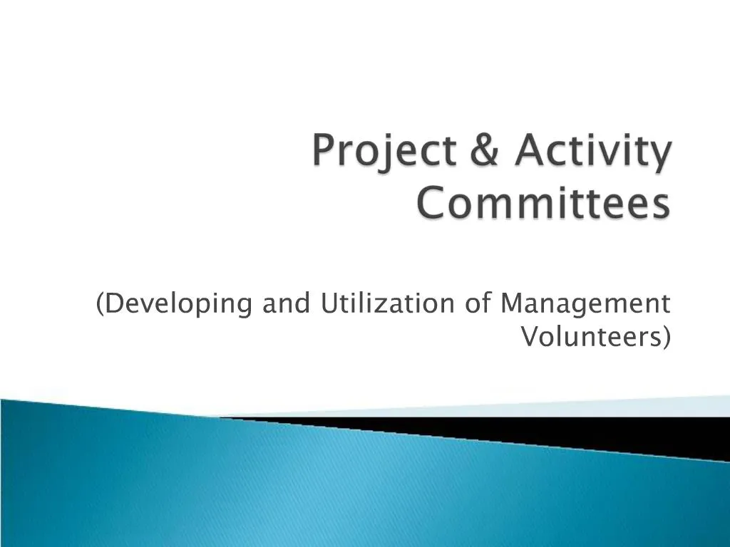 PPT - Project Activity Committees PowerPoint Presentation, free ...