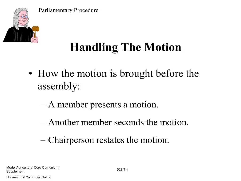 PPT - handling the motion PowerPoint Presentation, free download - ID ...