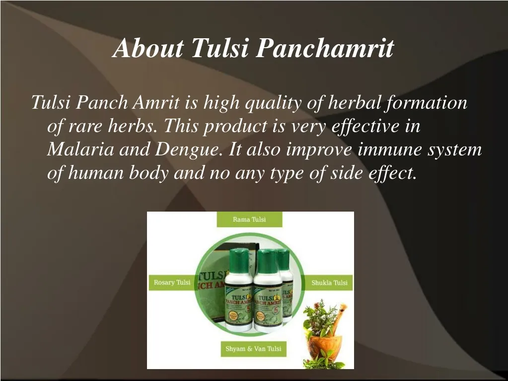 PPT - Ultimate Tulsi Panch Amrit PowerPoint Presentation, free download - ID:1475870