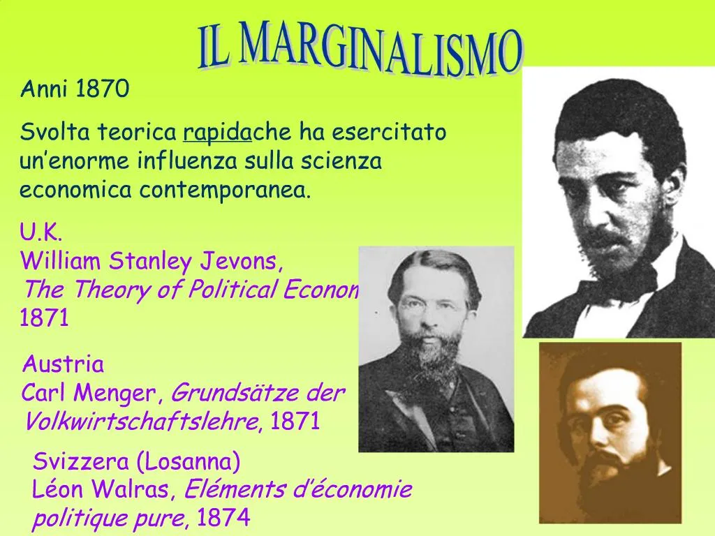 PPT - IL MARGINALISMO PowerPoint Presentation, free download - ID:1476133