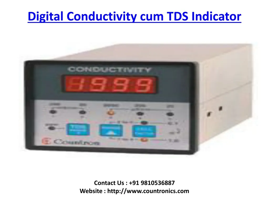 PPT - Conductivity Meter PowerPoint Presentation, free download - ID ...