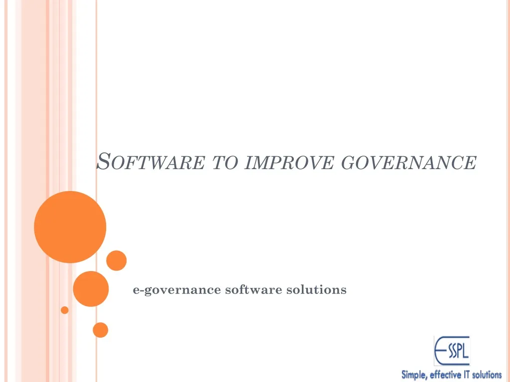 PPT - e-governance software solutions PowerPoint Presentation, free ...