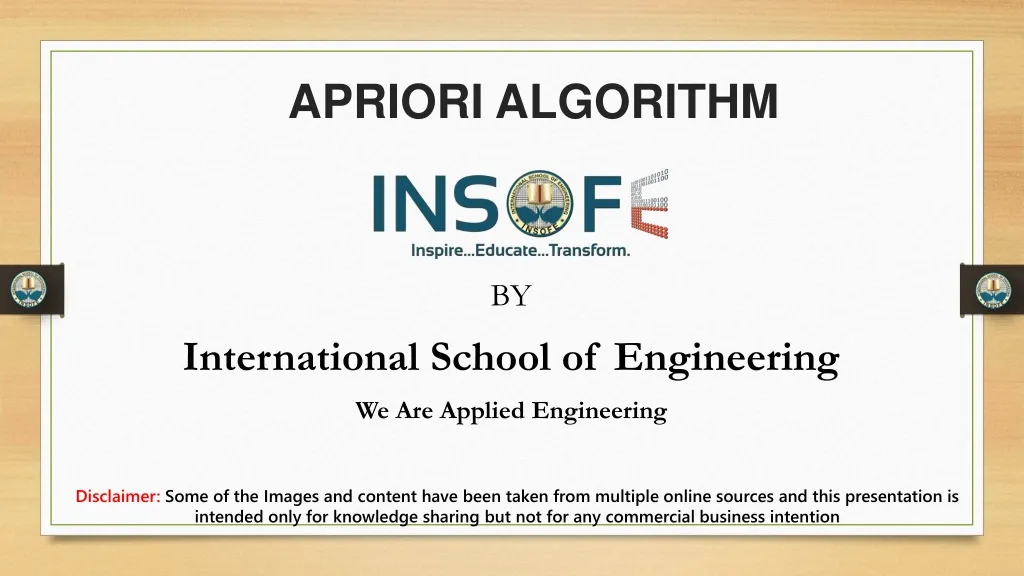 PPT - Apriori Algorithm PowerPoint Presentation, free download - ID:1499072