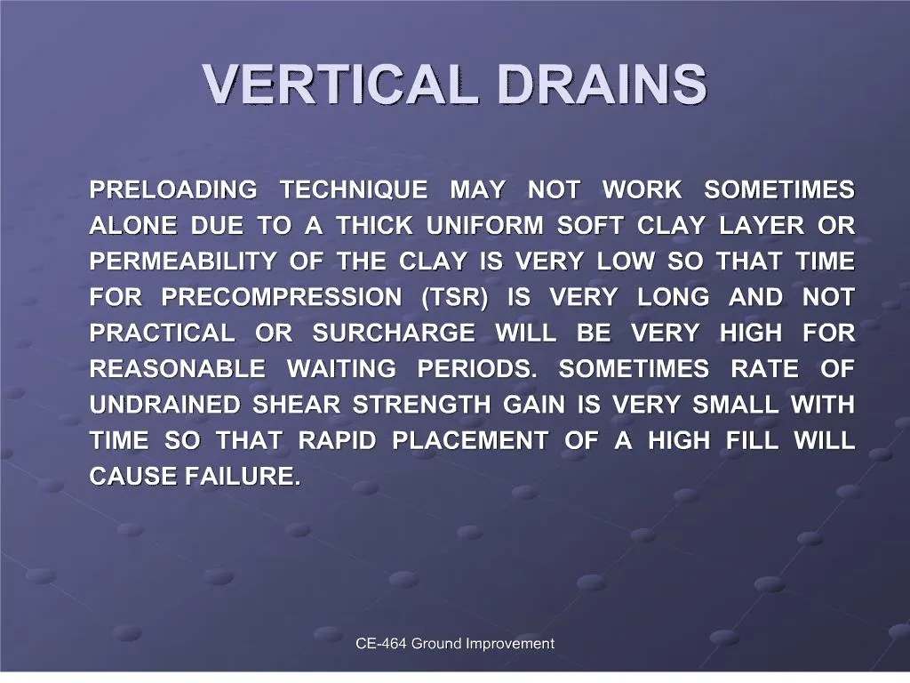 PPT - vertical drains PowerPoint Presentation, free download - ID:154140