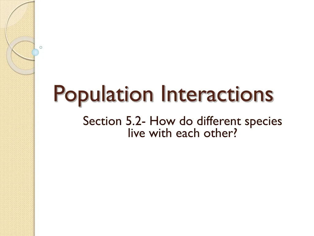 PPT - Population Interactions PowerPoint Presentation, free download - ID:154826