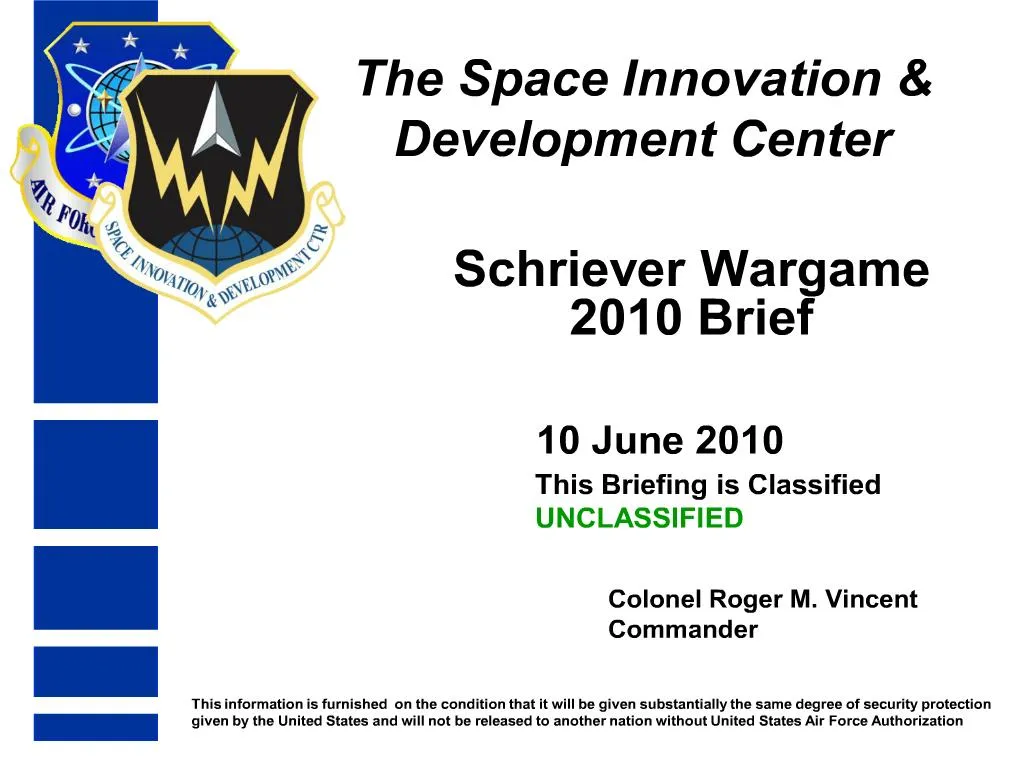 PPT - schriever wargame 2010 brief PowerPoint Presentation, free download - ID:155171