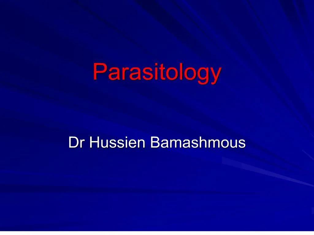 PPT - parasitology PowerPoint Presentation, free download - ID:158000