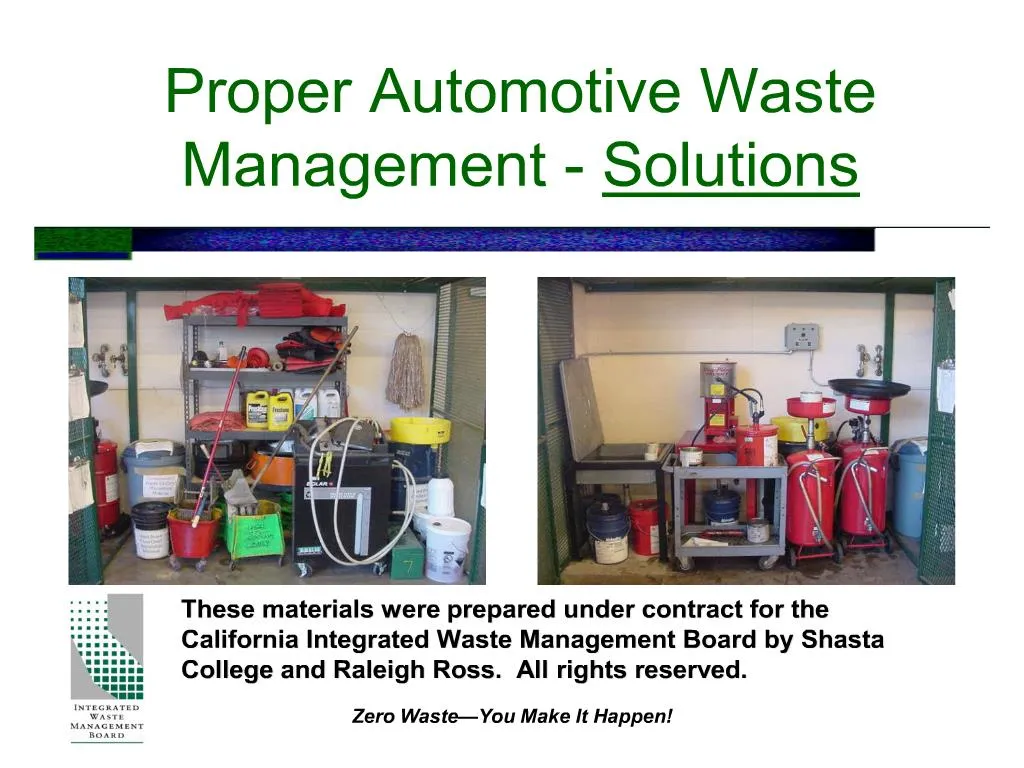 PPT - proper automotive waste management - solutions PowerPoint ...