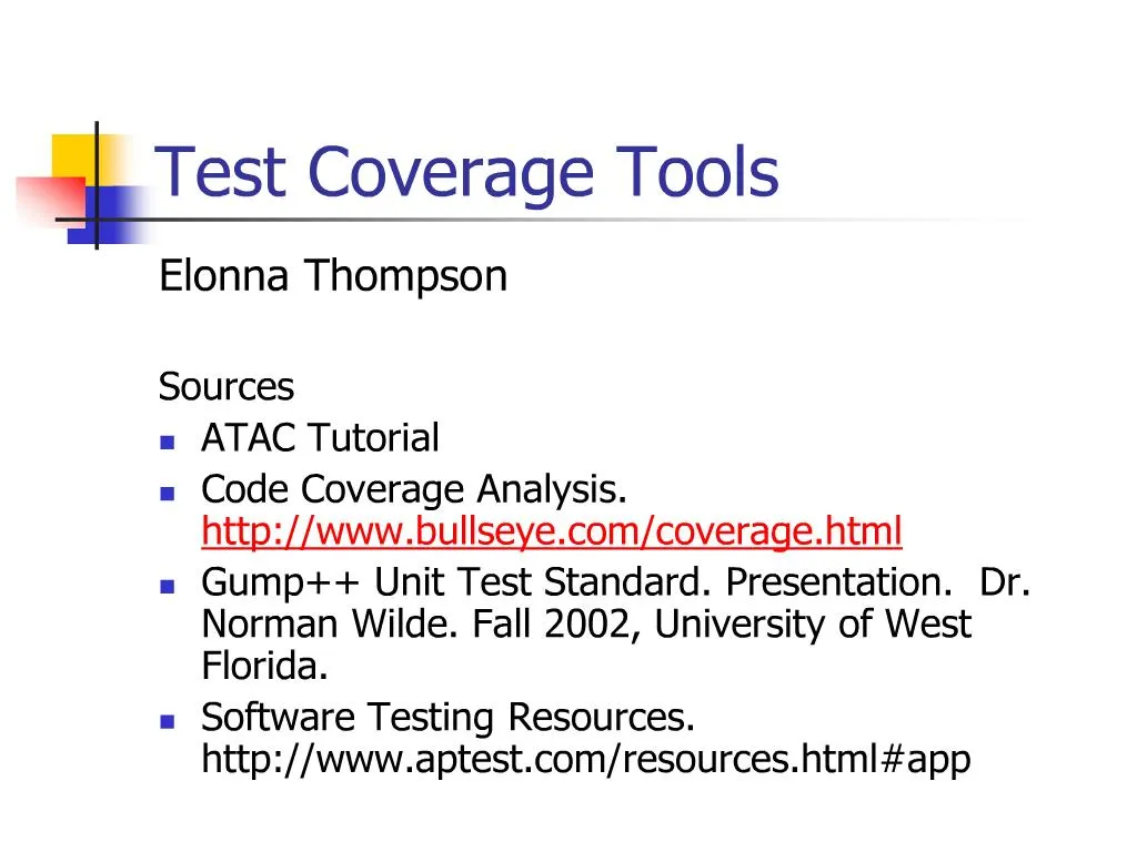 PPT - test coverage tools PowerPoint Presentation, free download - ID ...